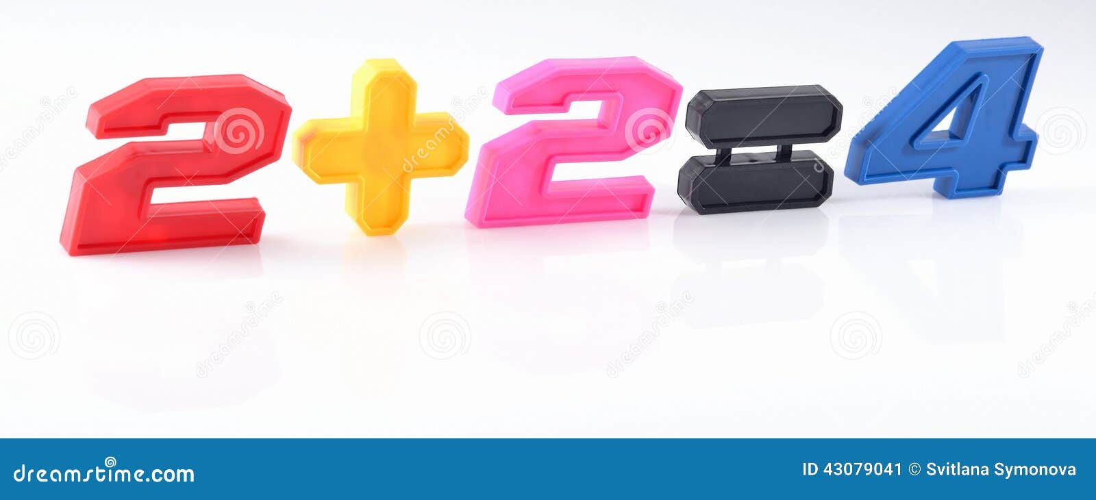 Colorful plastic numbers. stock image. Image of characters - 43079041