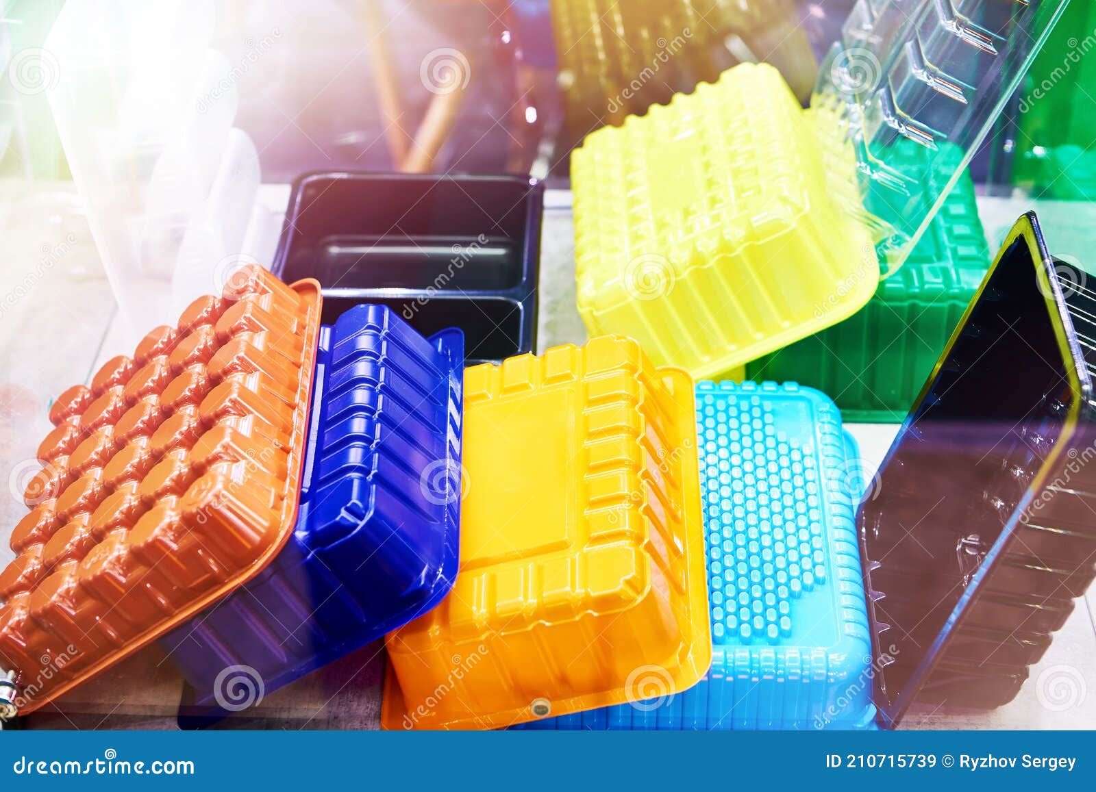 Colorful Packaging for the Food Industry Stock Image - Image of ...