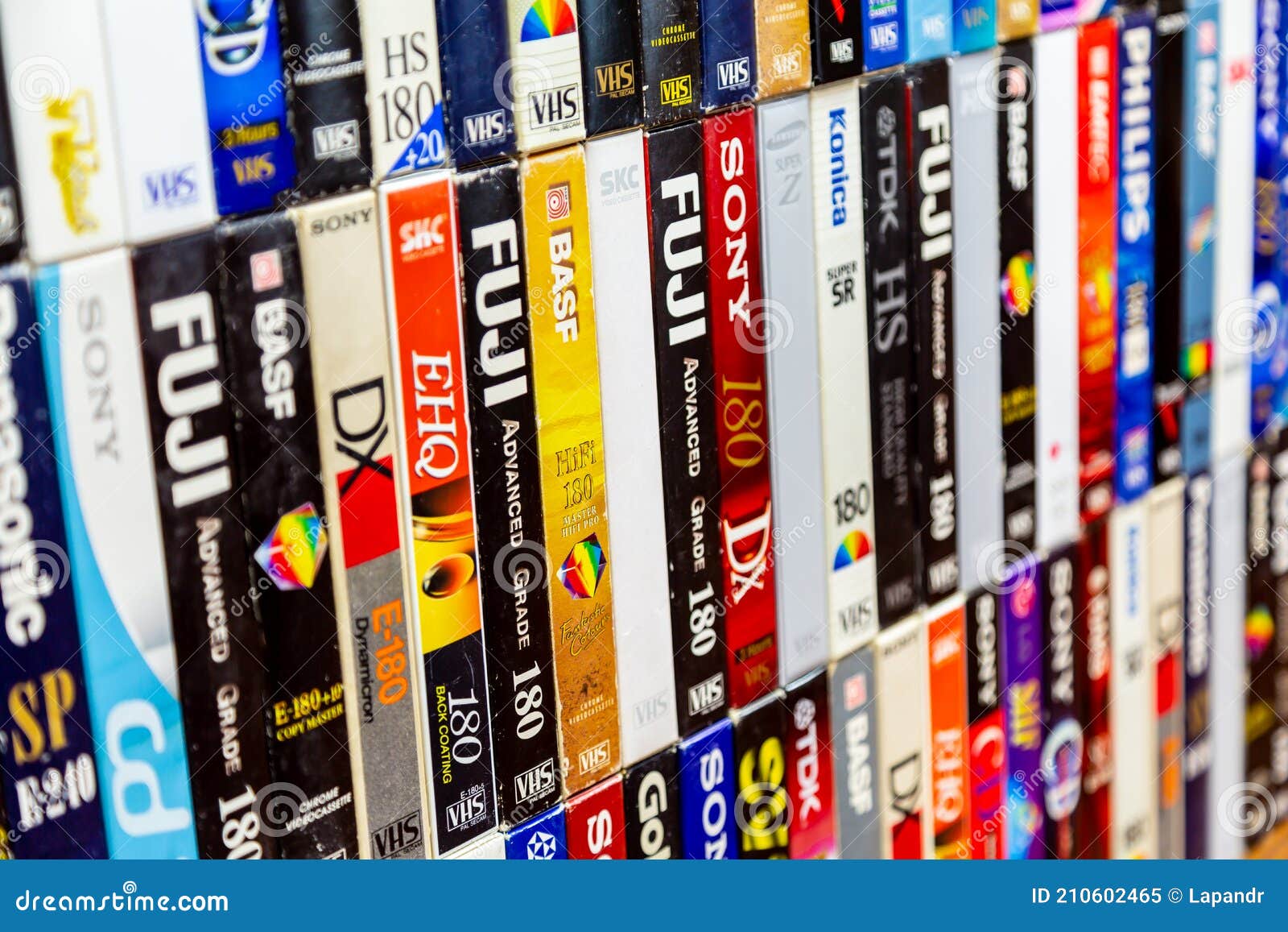 A Stack Of Videotapes In VHS Format Editorial Photo | CartoonDealer.com ...