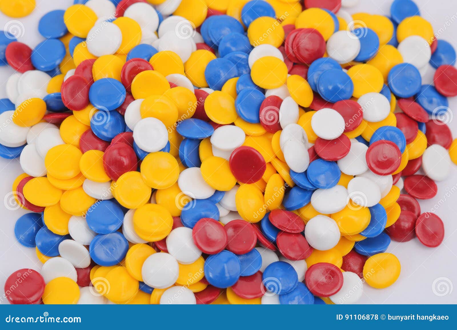 Colorful plastic polymer stock photo. Image of grained - 91106878