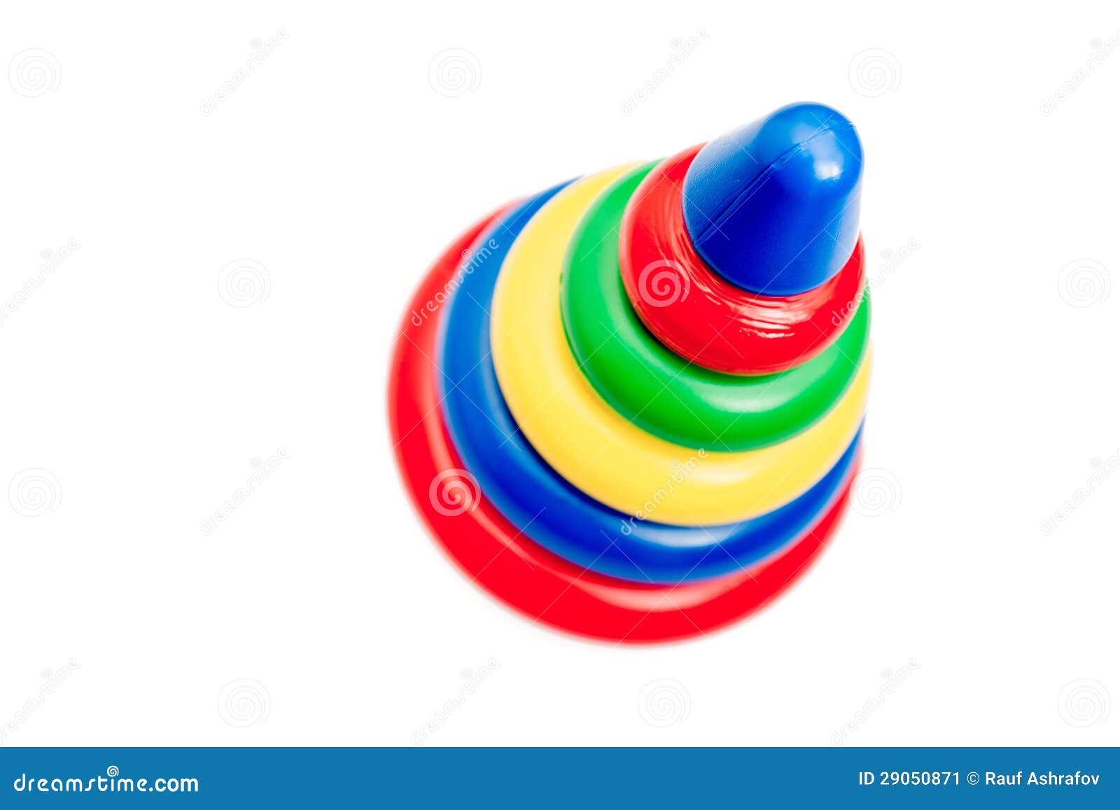 Colorful Plastic Ring Tower Stock Image - Image of plastic, green: 29050871