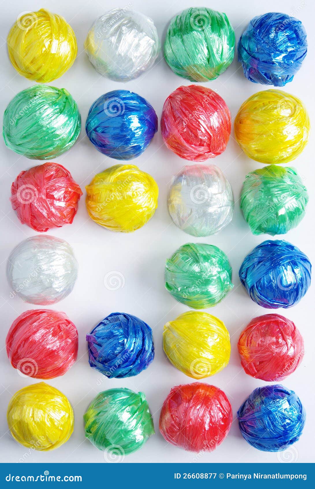 Colorful Plastic Rope Ball stock image. Image of banner - 26608877