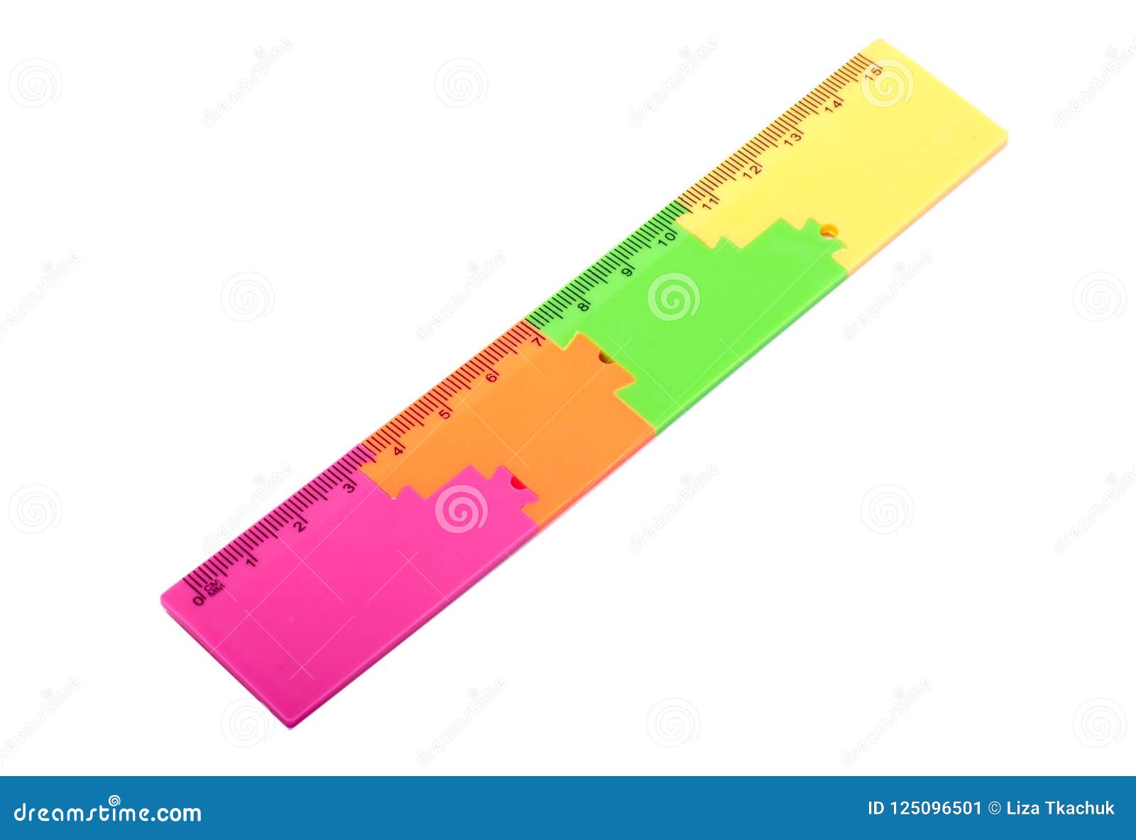 Colorful Plastic Protractor in Different Color Isolated Stock Image ...