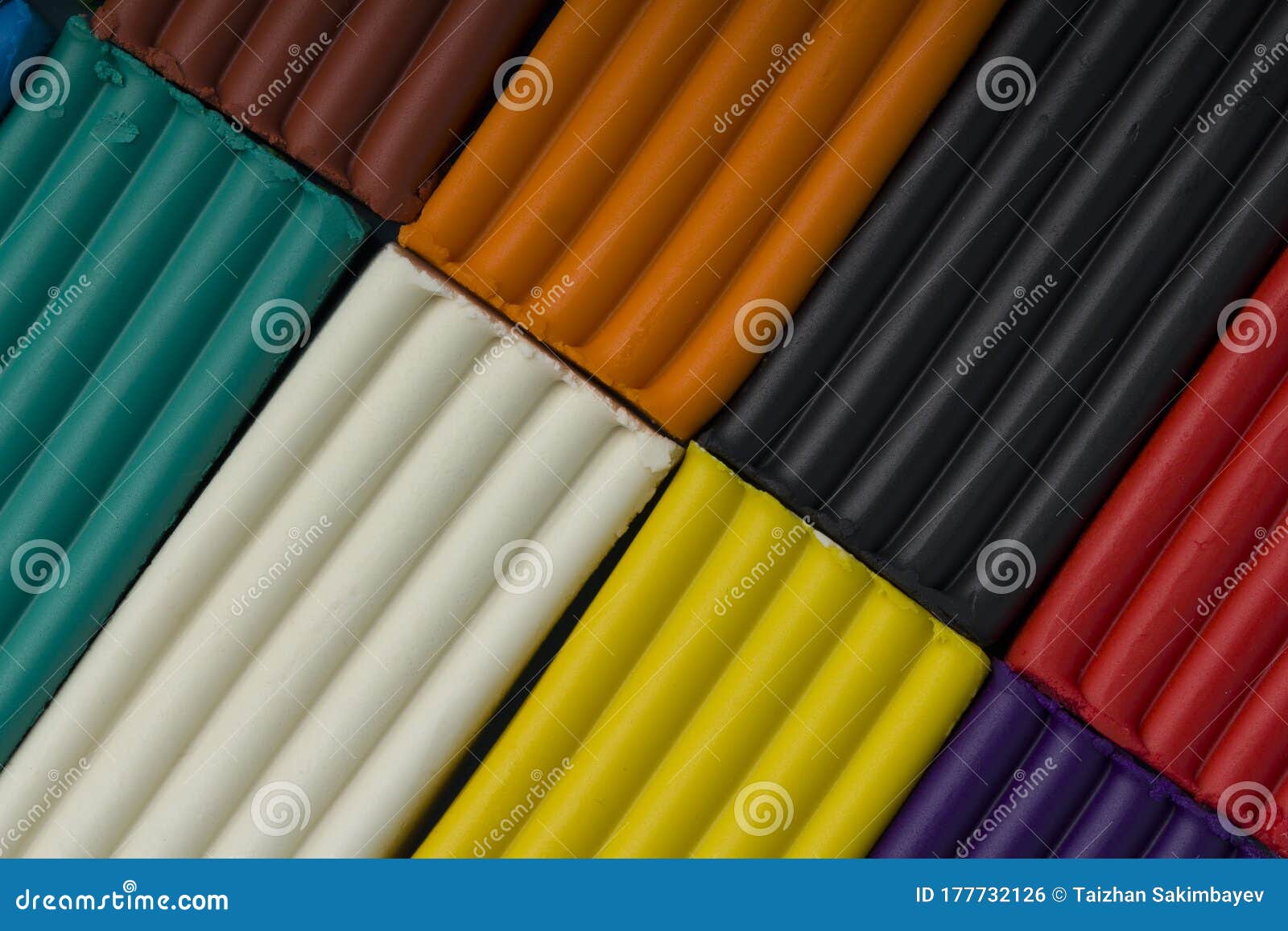Colorful Plastic Set of Polymer Clay. Close Up Stock Photo - Image of ...