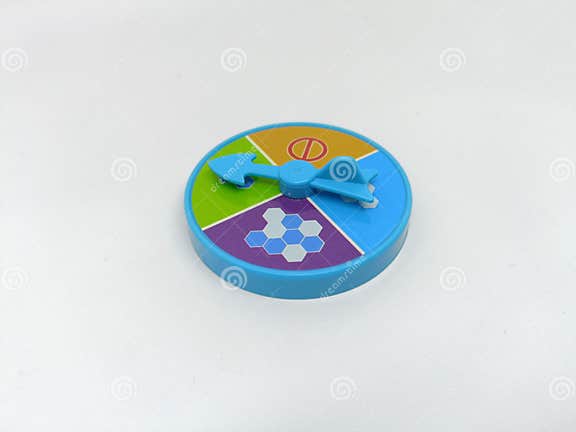 Colorful Plastic Spinner Wheel for Board Games Stock Photo - Image of ...