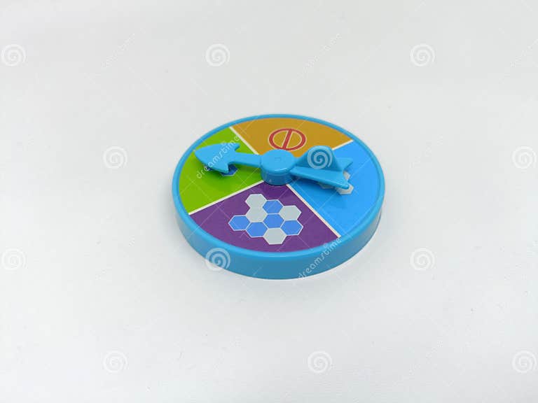 Colorful Plastic Spinner Wheel for Board Games Stock Photo - Image of ...