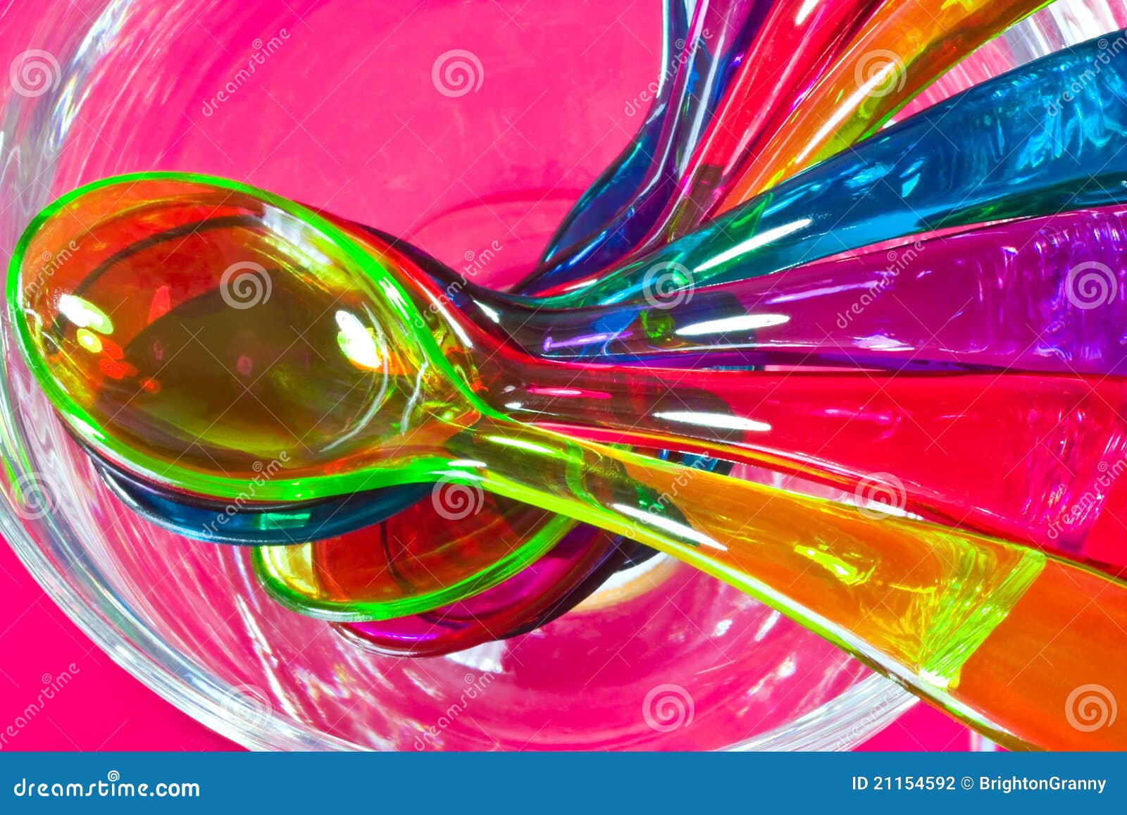 Colorful spoons stock photo. Image of shiny, mauve, colour - 21154592
