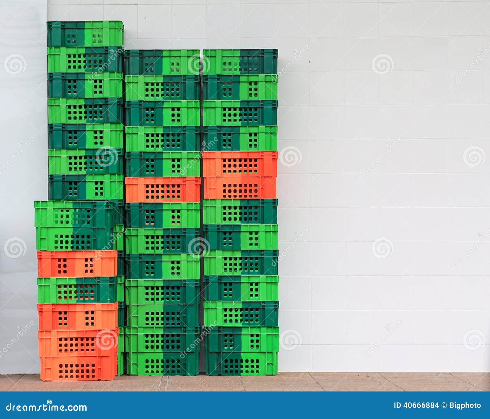 Old Plastic, Stacked Fruit Packing Containers Stock Photo ...