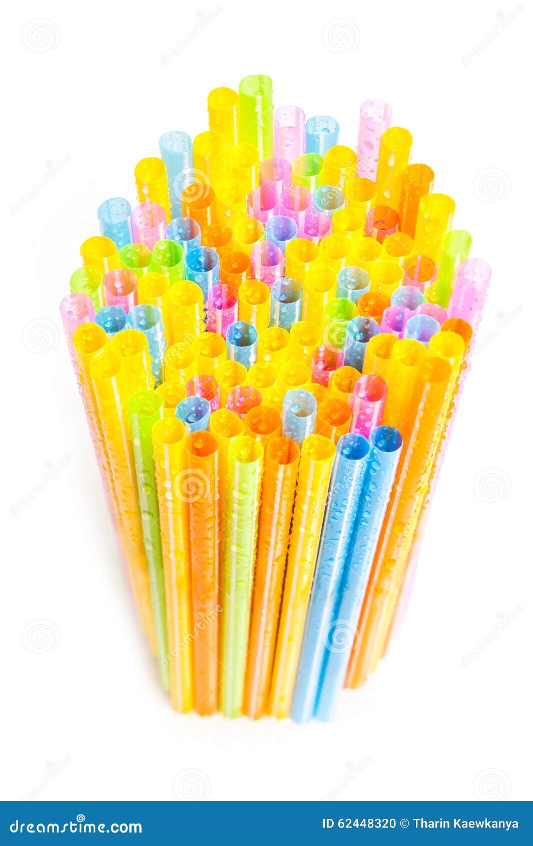 Colorful plastic straws stock photo. Image of bright - 62448320