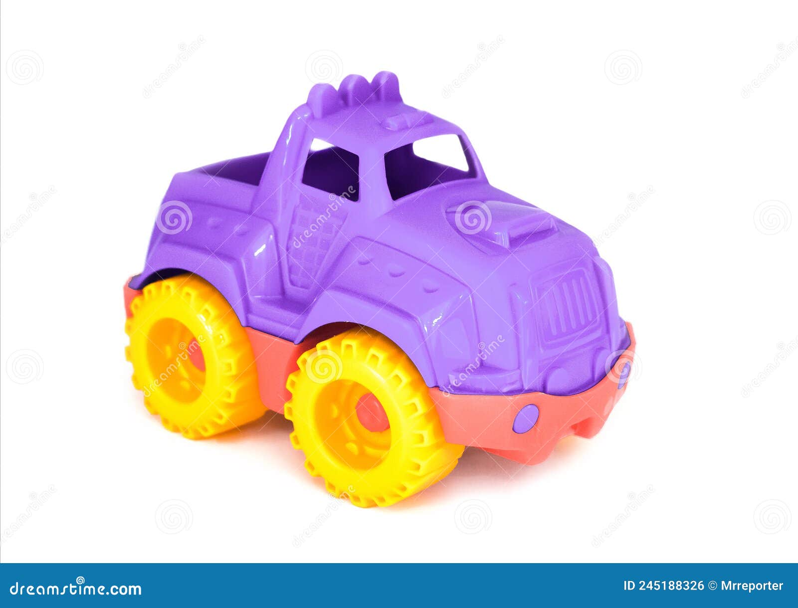 Plastic Stylized Toy Pickup Car Stock Photo - Image of offroad ...