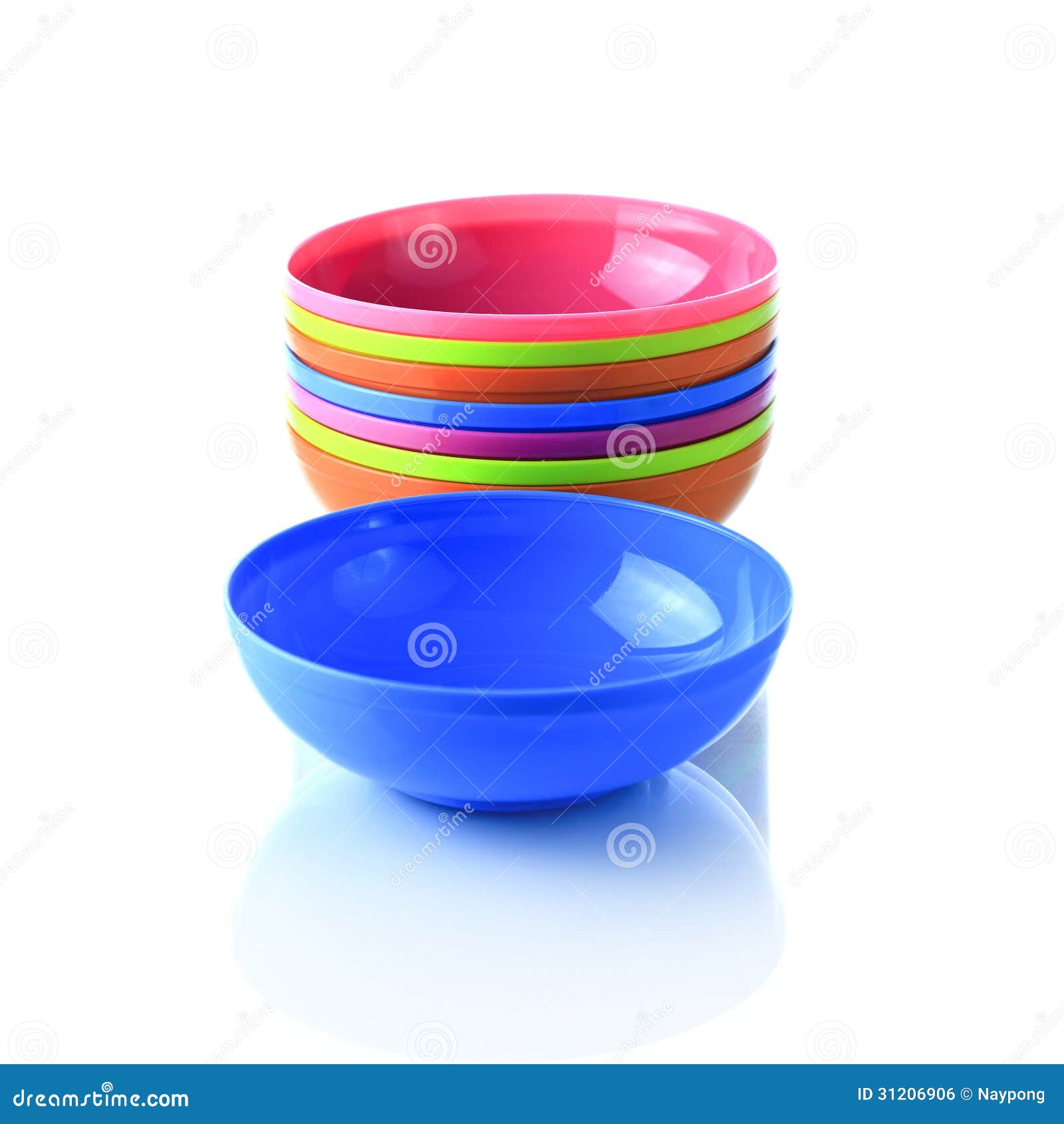 Colorful plastic tableware stock photo. Image of menu - 31206906