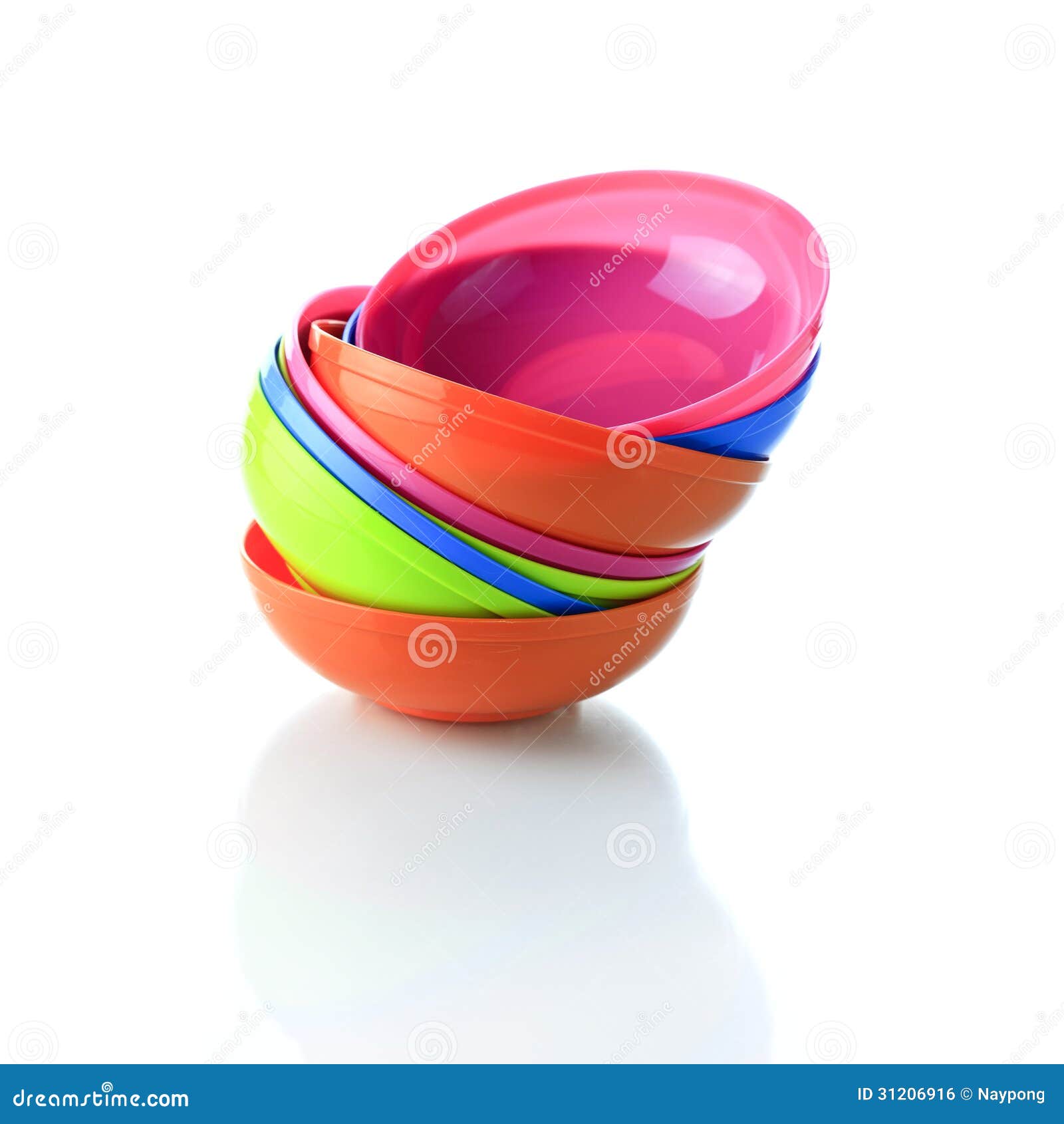 Colorful plastic tableware stock photo. Image of plastic - 31206916