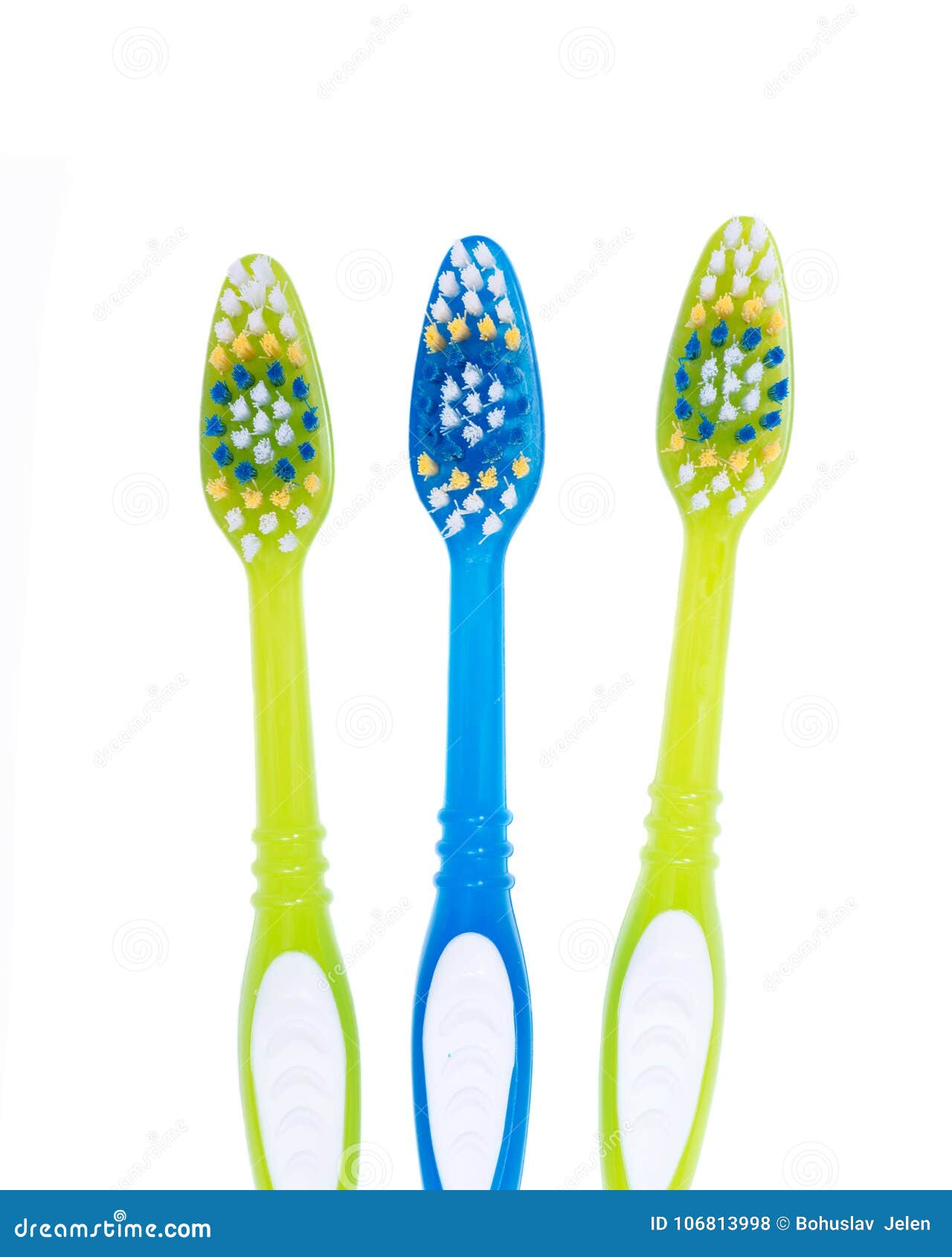 Colorful Plastic Toothbrush Stock Photo - Image of dental, freshness ...