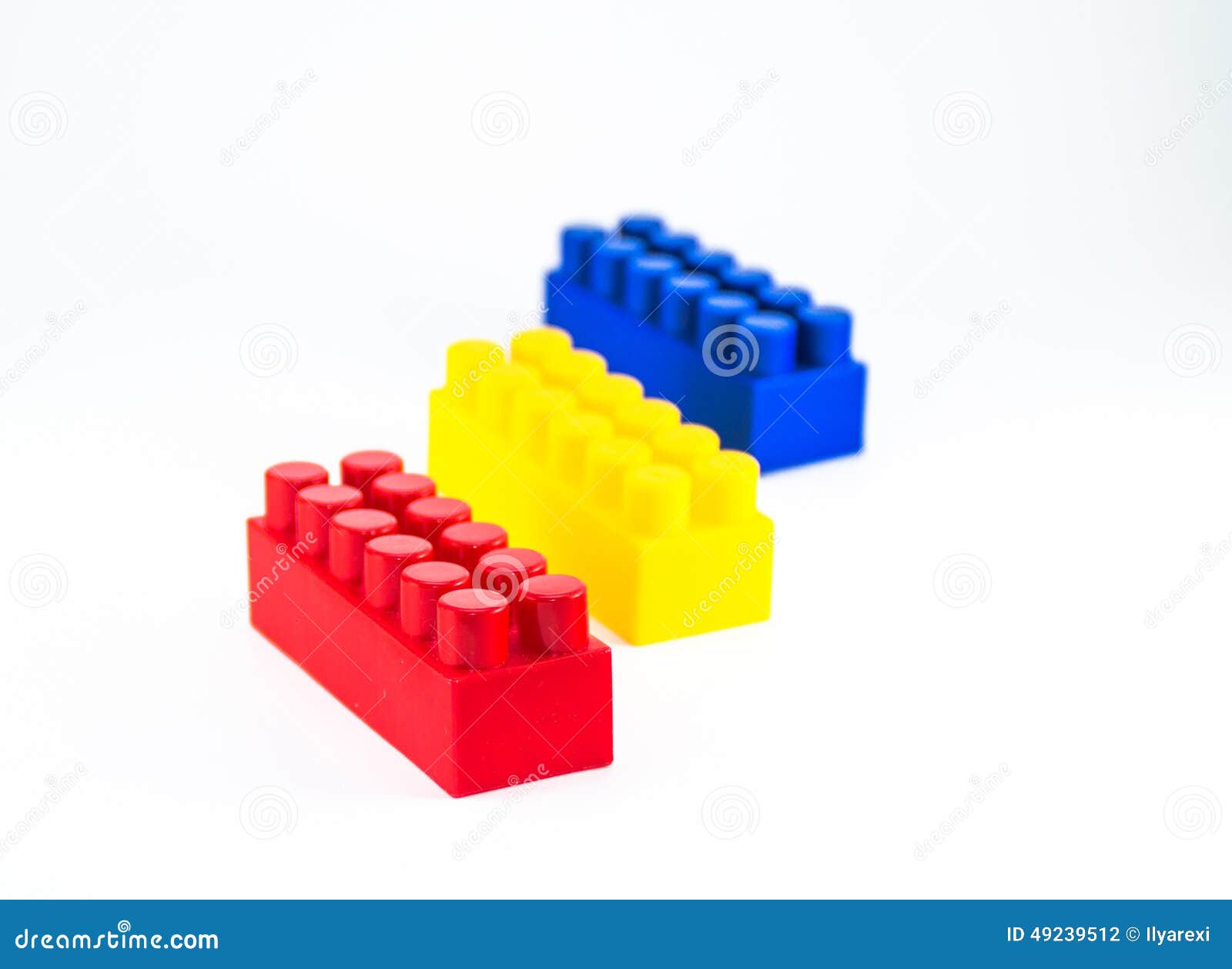 Colorful Plastic Toy Blocks Stock Photo - Image of brick, color: 49239512