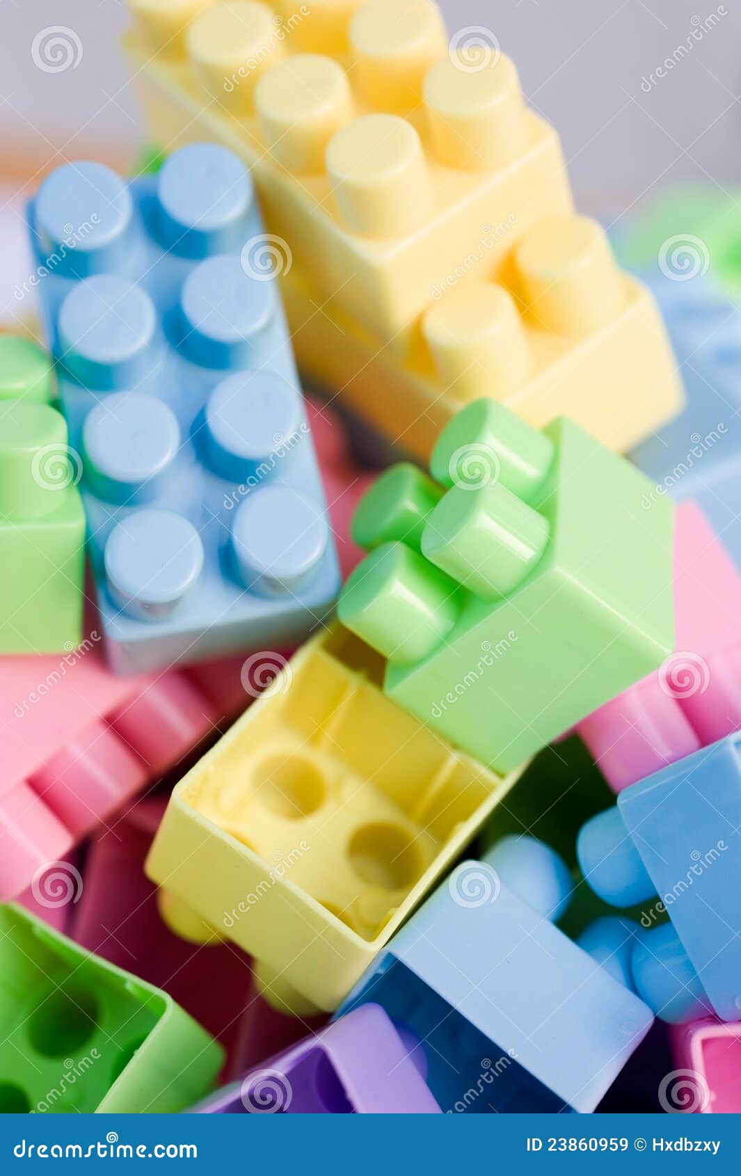 Colorful Plastic Toy Bricks Stock Image - Image of geometric, game ...