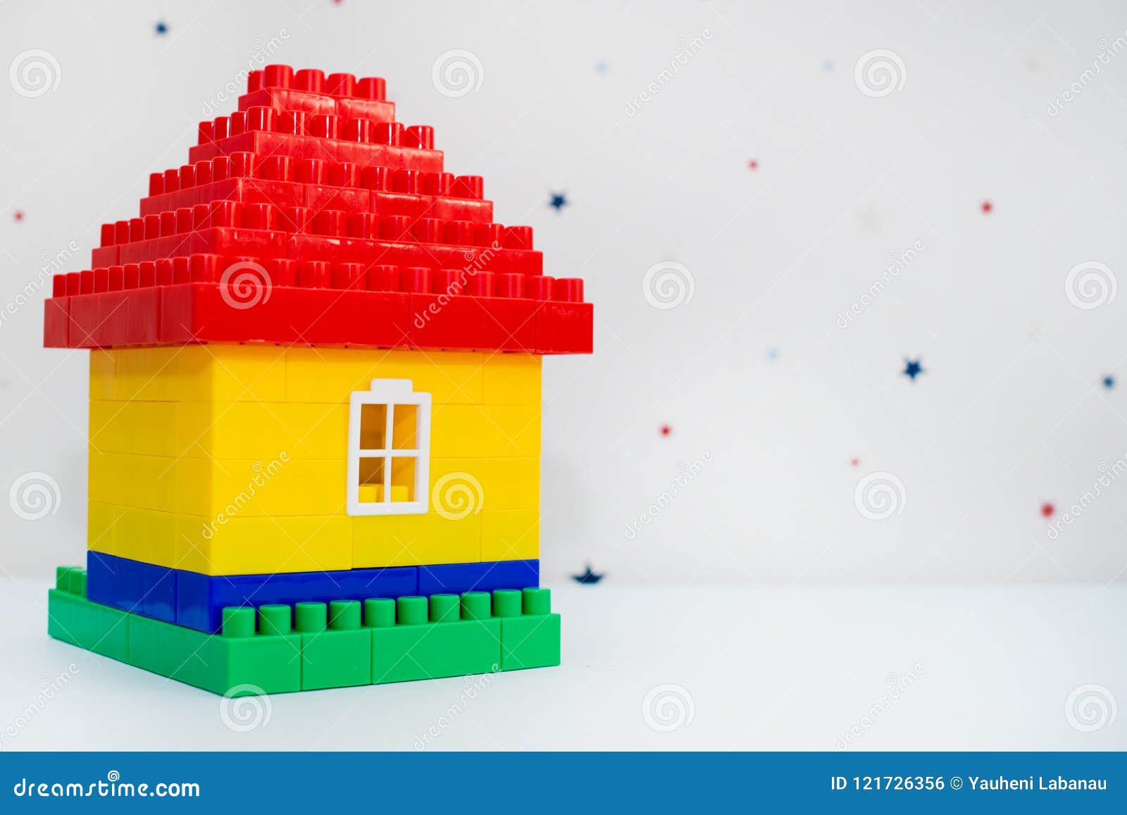 Plastic Toy house stock photo. Image of colored, leisure - 121726356