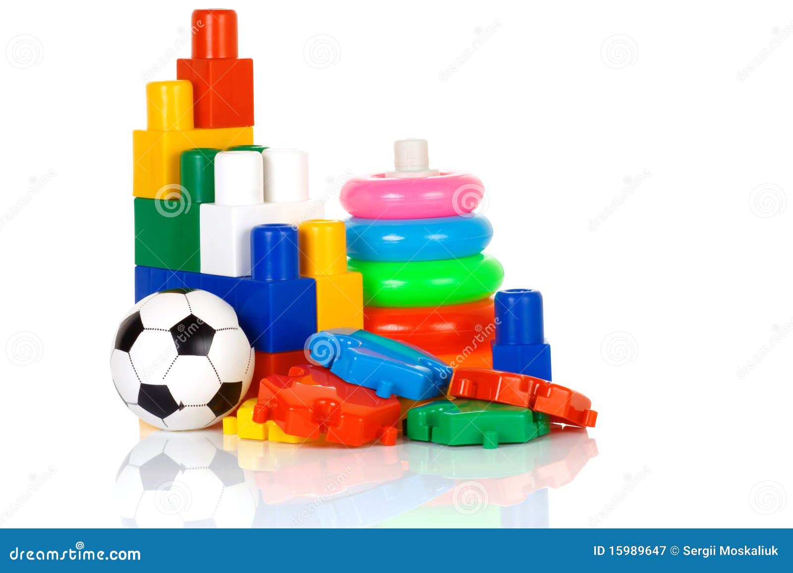 Colorful plastic toys stock image. Image of assemble - 15989647