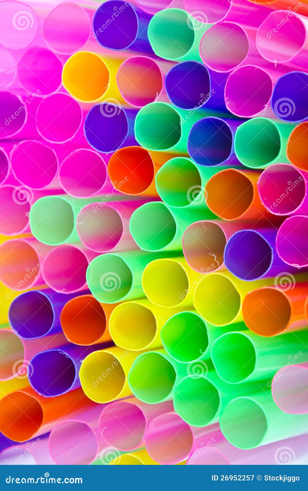 Colorful Plastic Tubes for Cocktails Stock Image - Image of orange ...