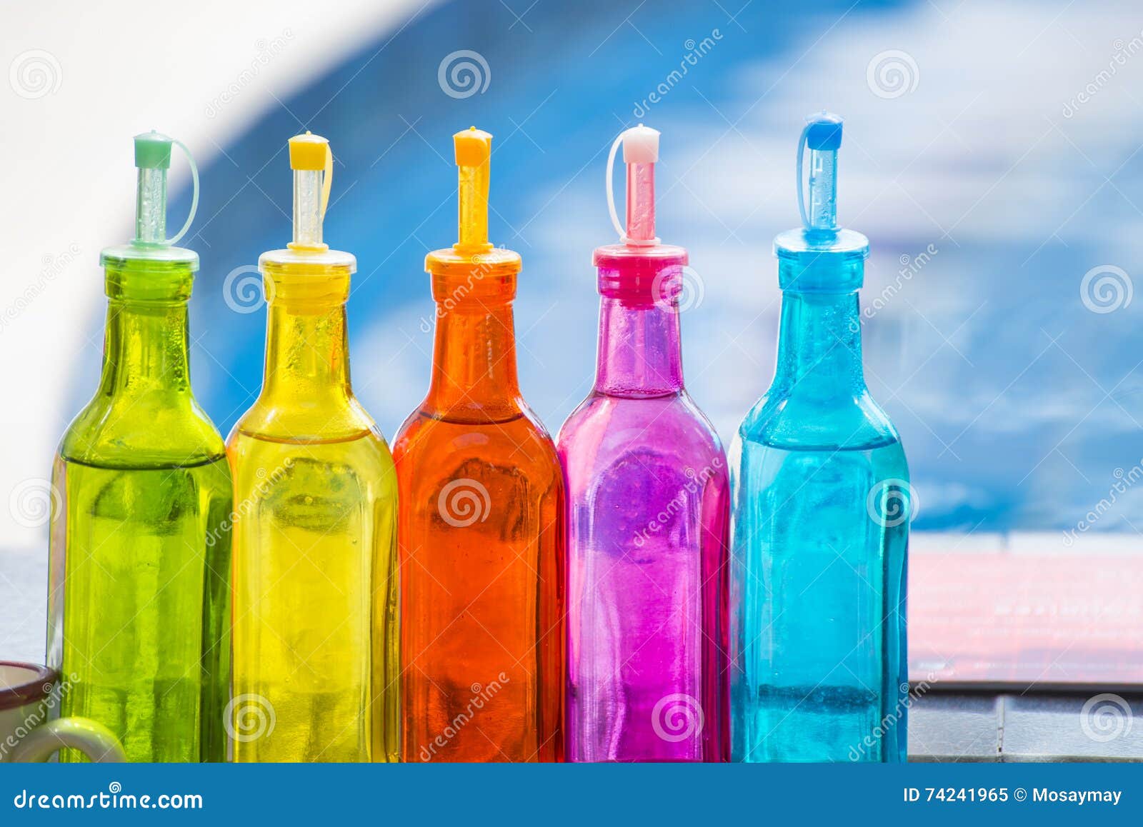 Colorful Plastic Water Bottles Stock Image - Image of drink, water ...