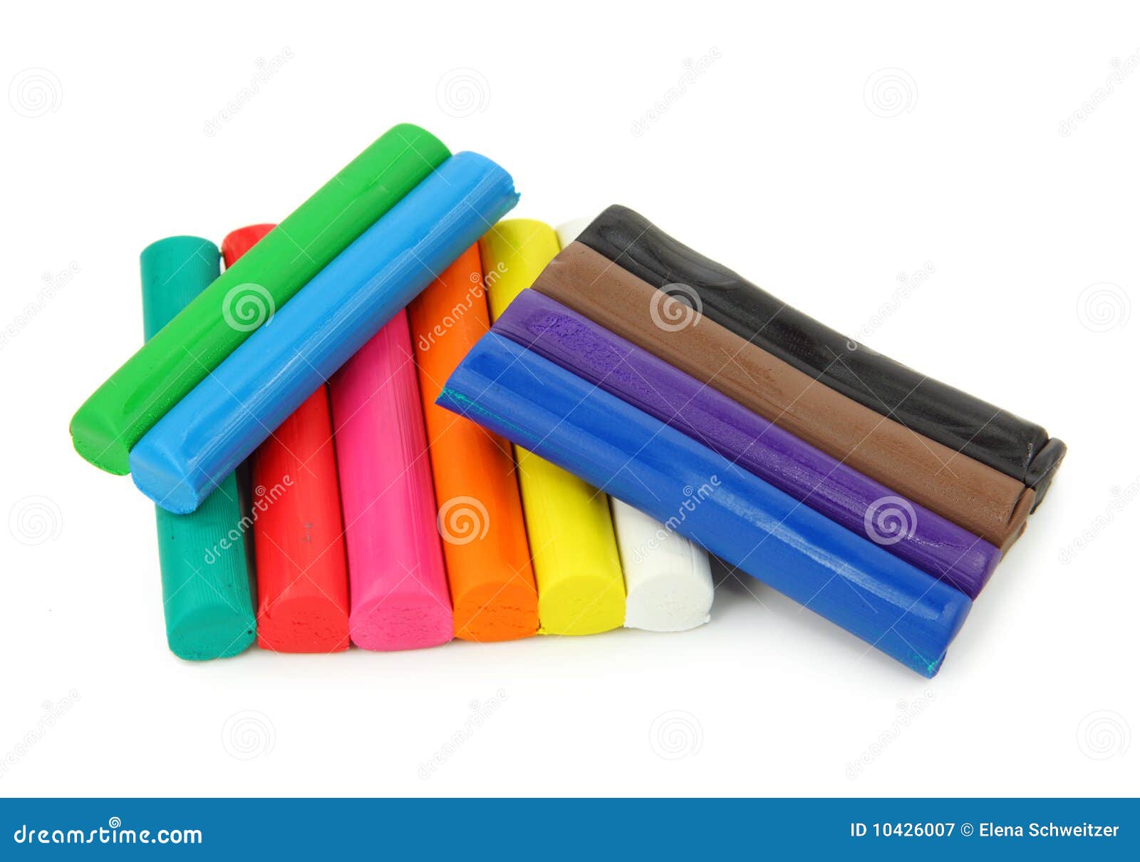 Colorful Plasticine Modeling Clay Sculpt Model House Royalty-Free Stock ...