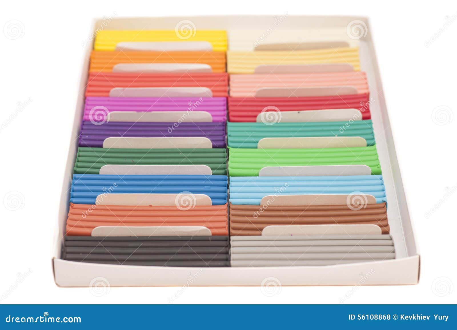Colorful plasticine in box stock photo. Image of material - 56108868