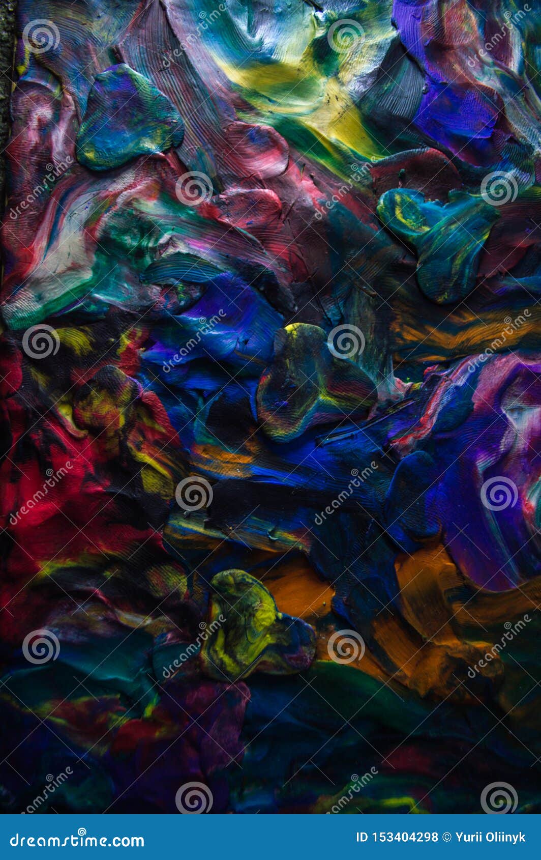Multi-colored Plasticine Texture Stock Photo - Image of board, swirl ...