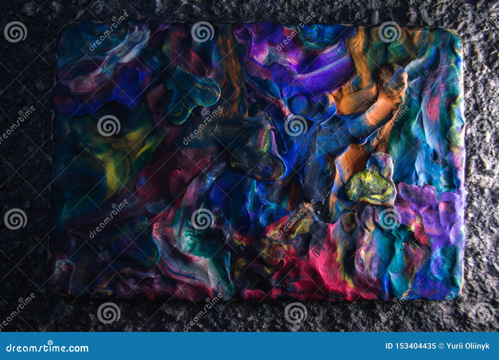 Multi-colored Plasticine Texture Stock Image - Image of flow, swirl ...