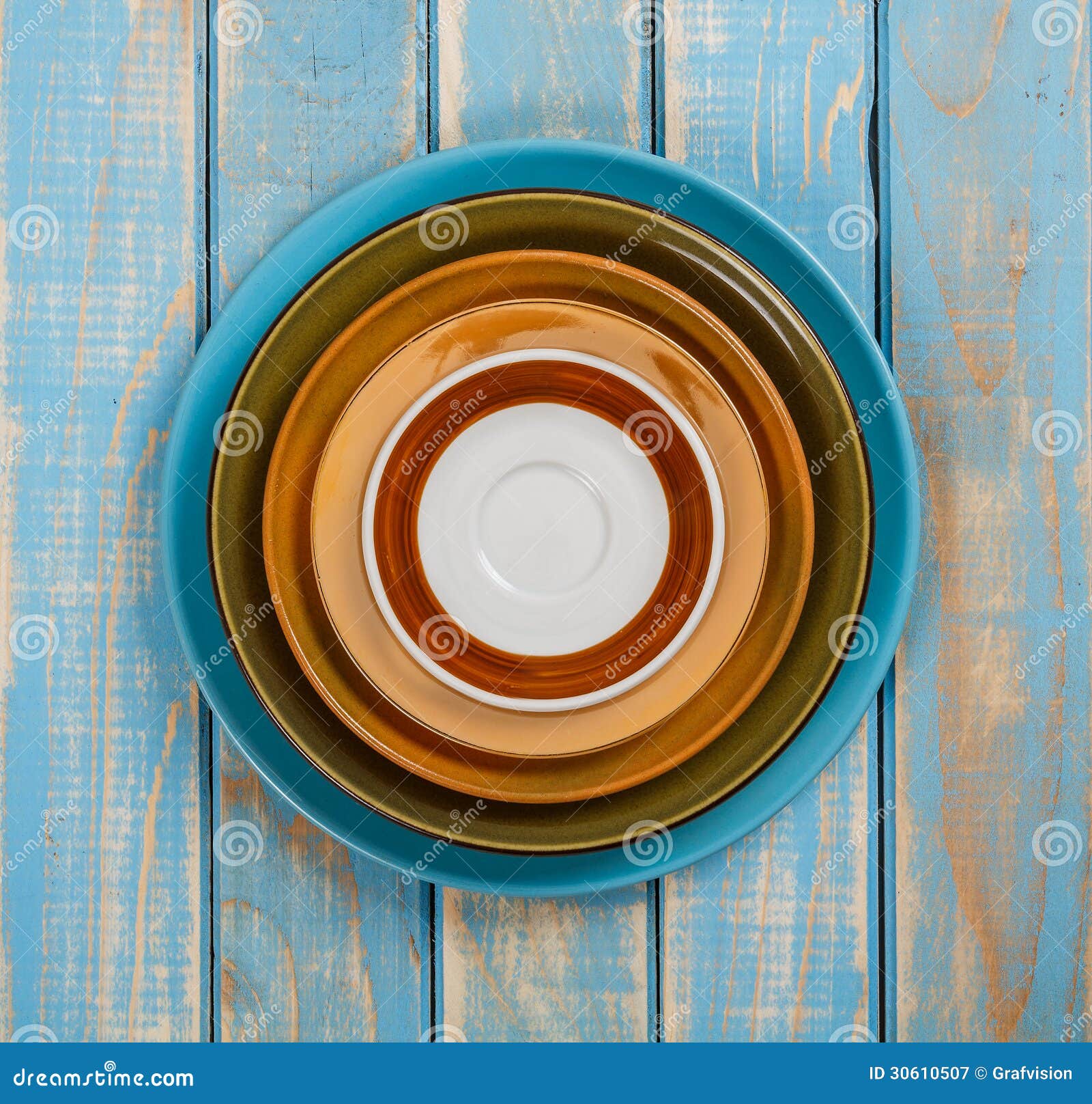 Colorful plates stock image. Image of background, color - 30610507
