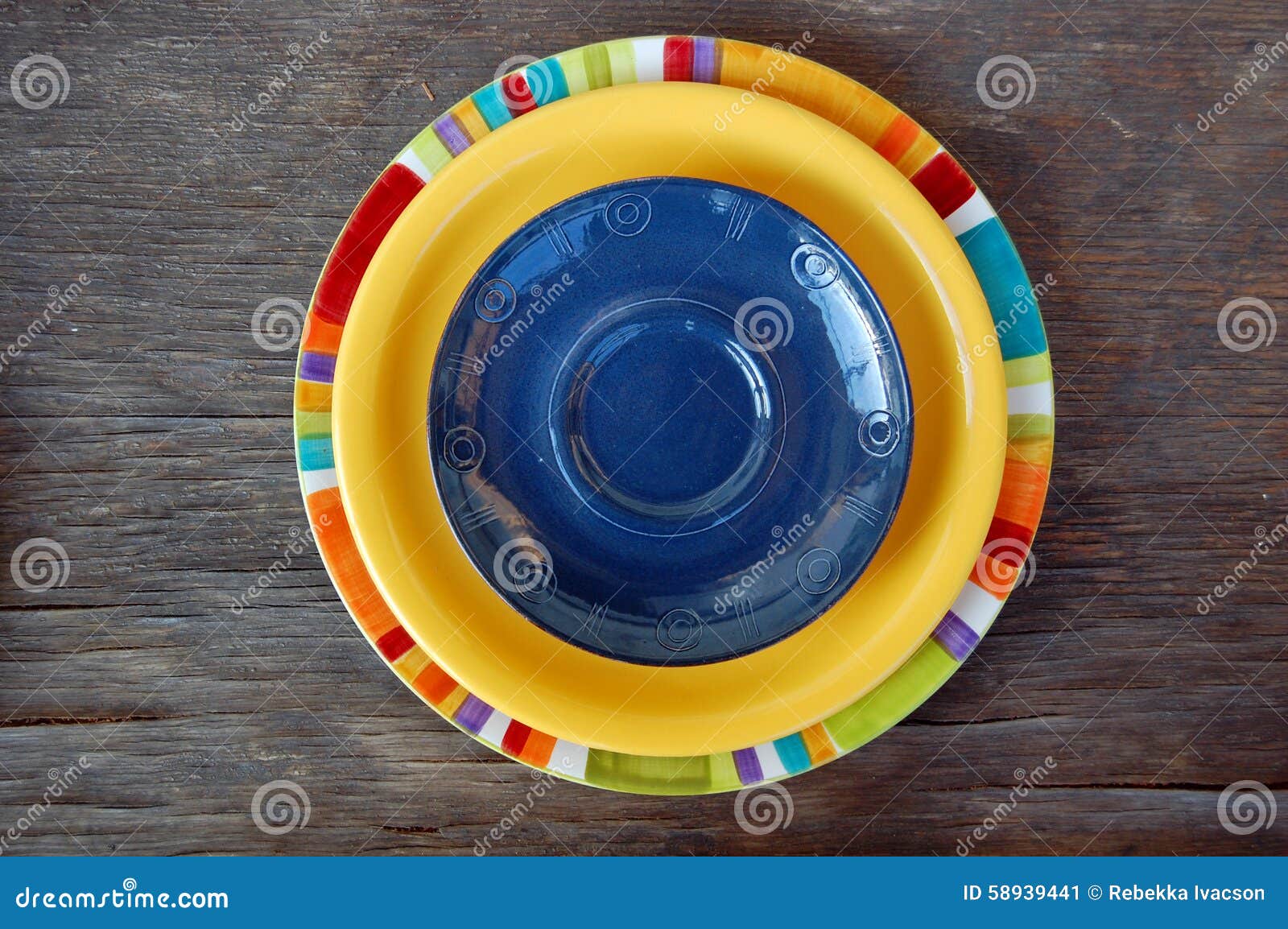 Colorful plates stock image. Image of clean, ceramic - 58939441