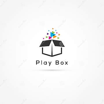 Colorful Play box logo stock vector. Illustration of media - 85675744