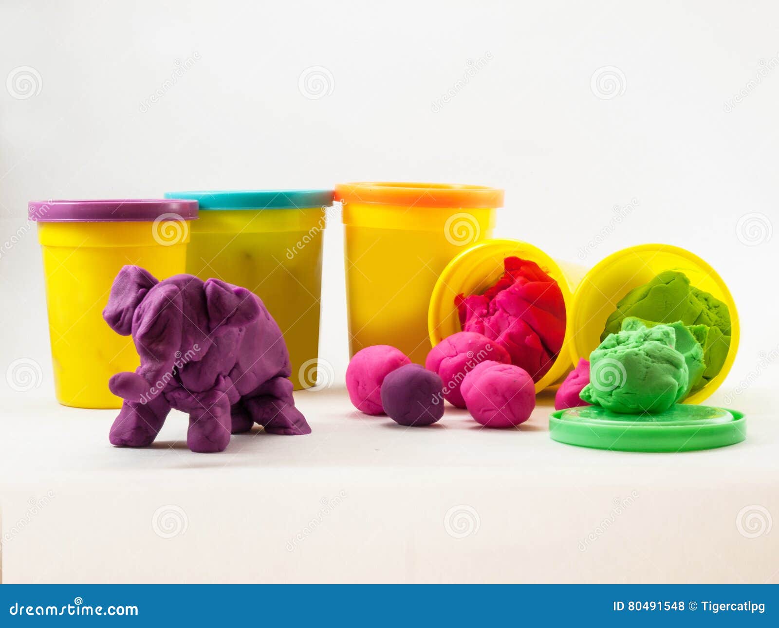 Colorful play dough stock photo. Image of child, creativity - 80491548