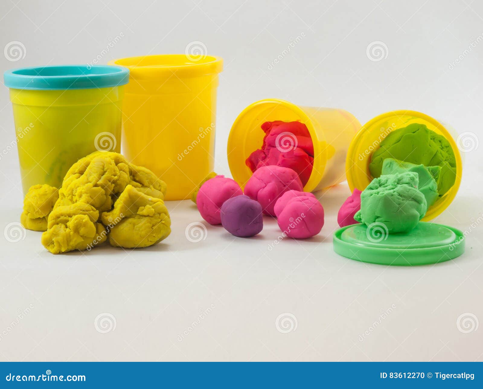 Colorful play dough stock photo. Image of relish, kids - 83612270
