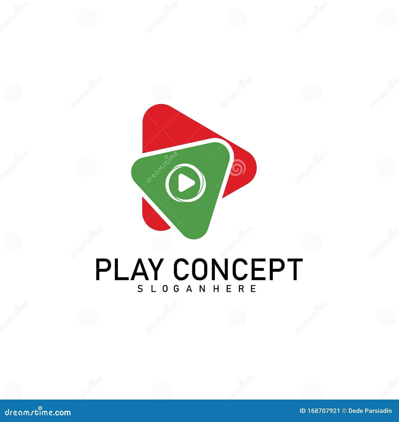 Colorful Play Logo Design Concept. Play Logo Template Vector Stock ...