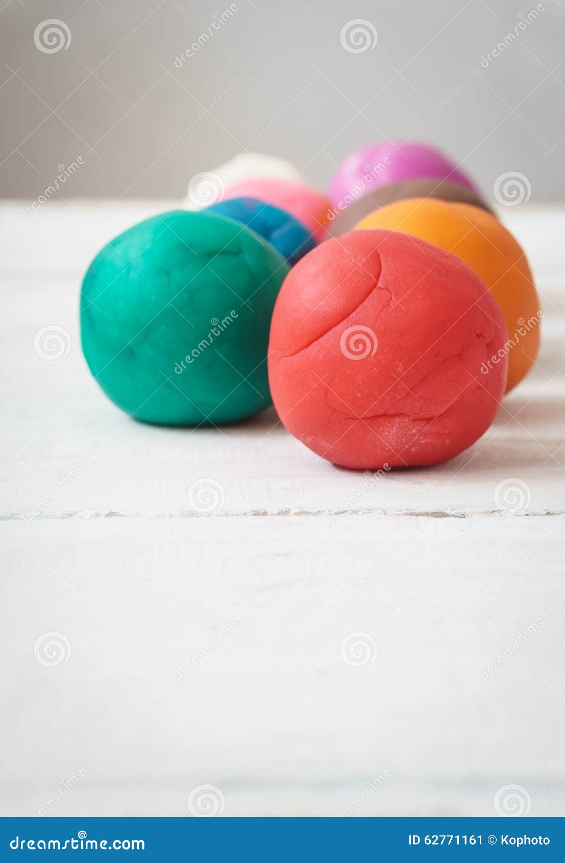 Colorful playdough balls stock image. Image of childhood - 62771161