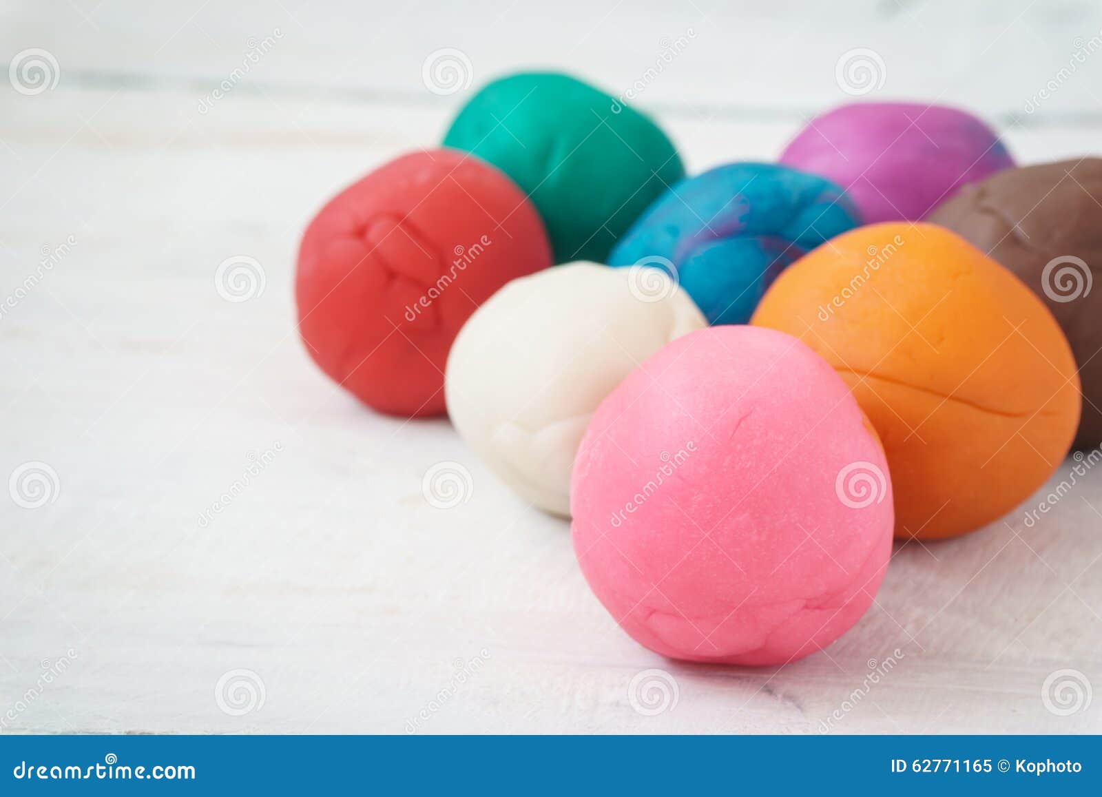 Colorful playdough balls stock image. Image of creative - 62771165