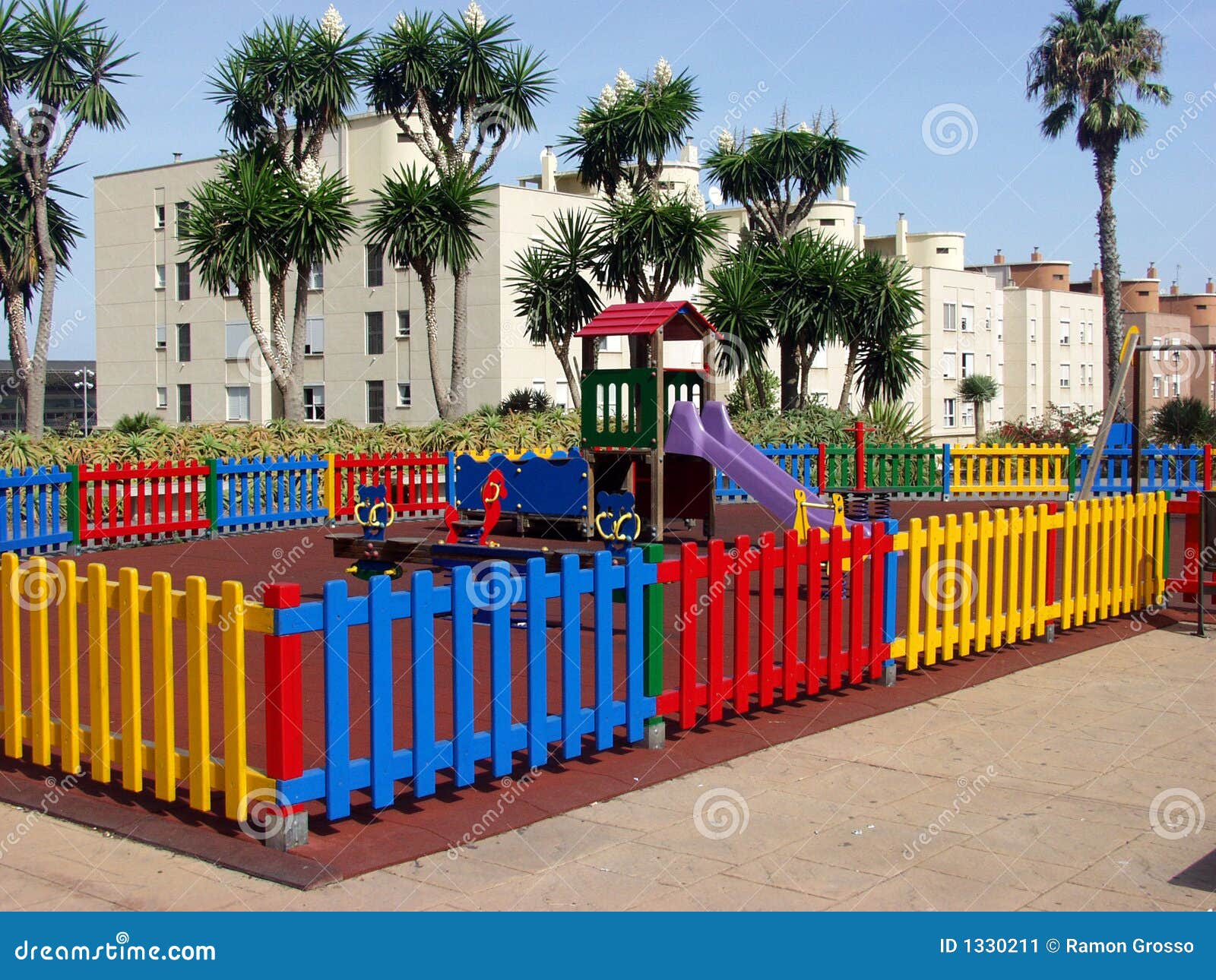Colorful playground stock image. Image of adolescence - 1330211