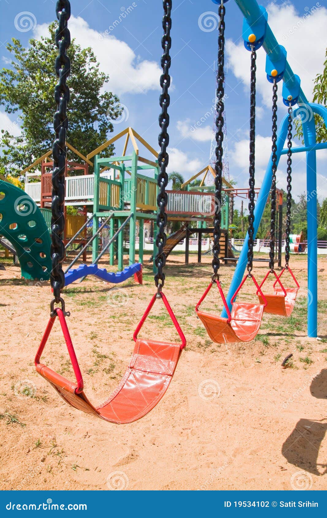 Colorful Playground stock photo. Image of colorful, games - 19534102
