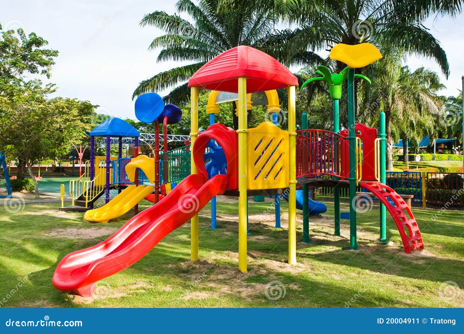 Colorful playground stock image. Image of happy, sand - 20004911