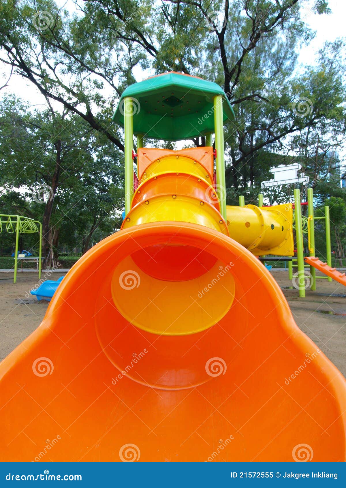 Colorful playground stock image. Image of slide, game - 21572555