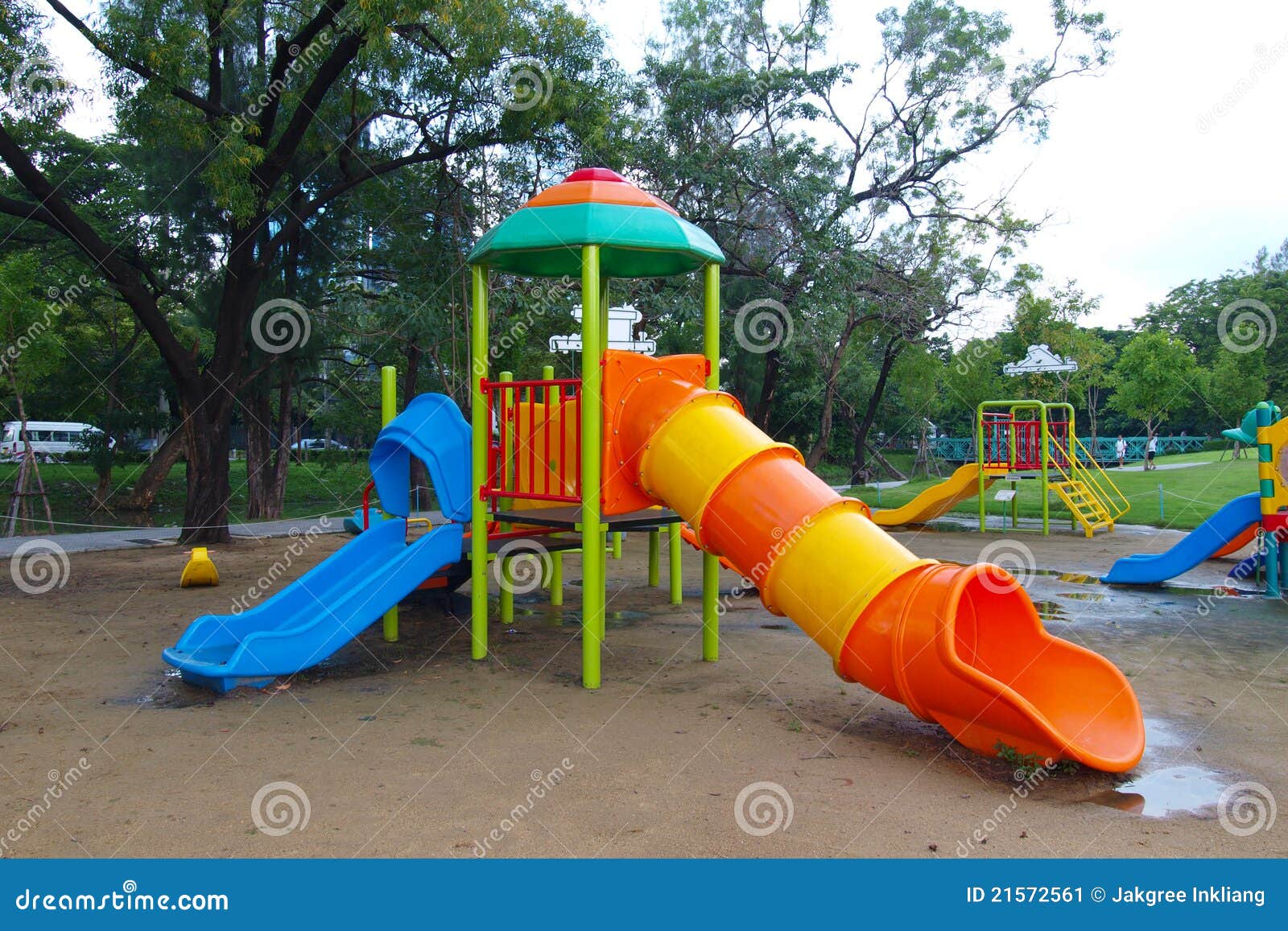 Colorful playground stock image. Image of nature, summer - 21572561