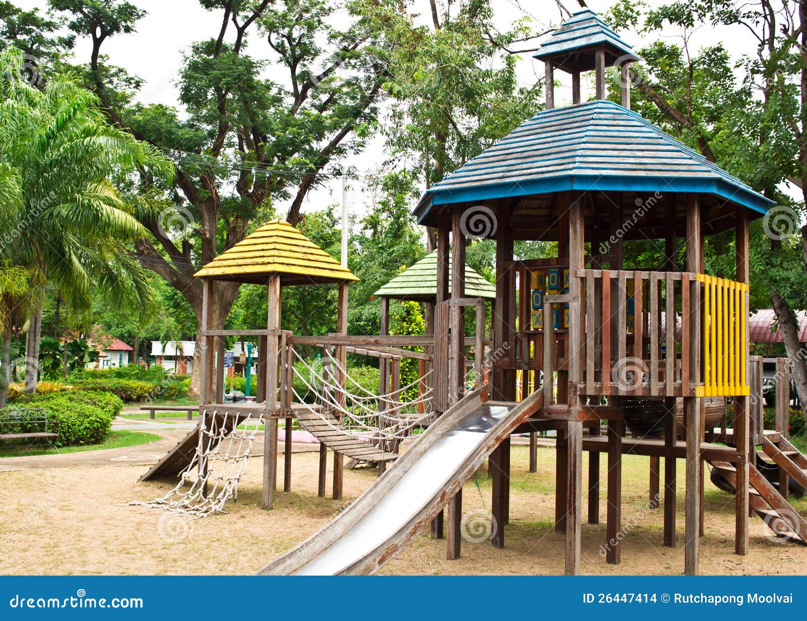 Colorful playground stock photo. Image of climb, colorful - 26447414