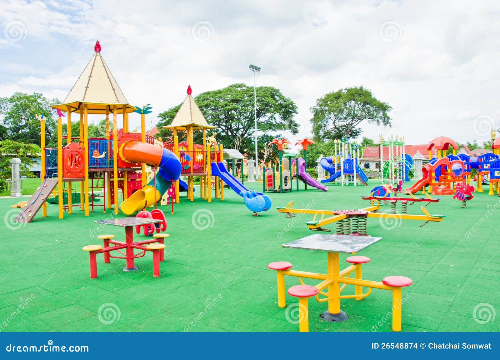 Colorful Playground stock photo. Image of colorful, spring - 26548874