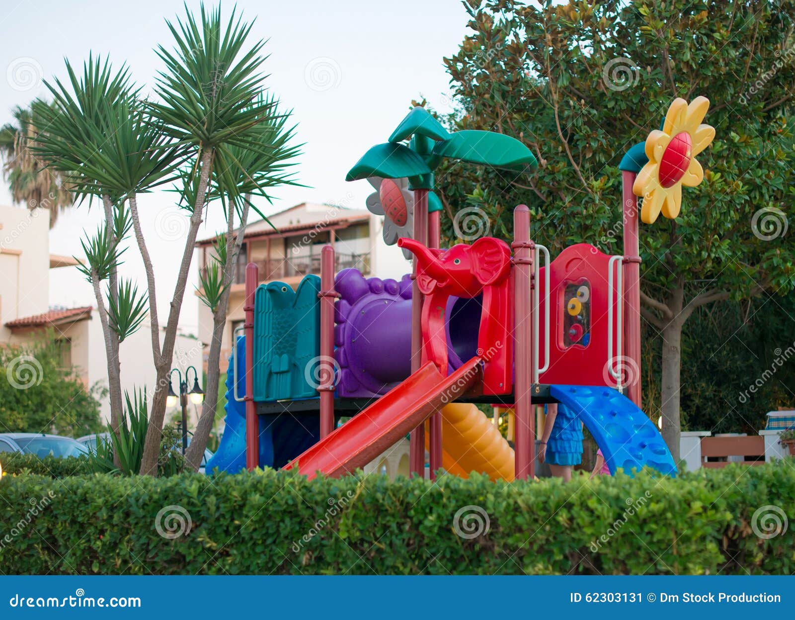Colorful playground. stock image. Image of kindergarten - 62303131