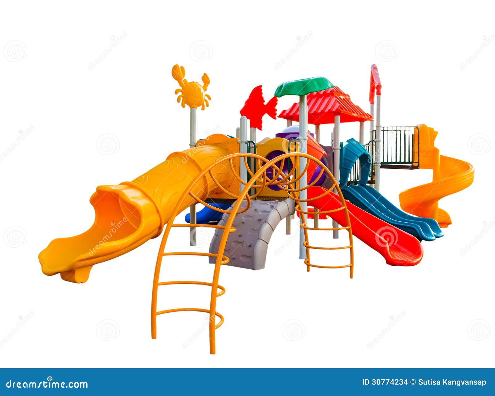 Colorful playground stock photo. Image of slider, teens - 30774234