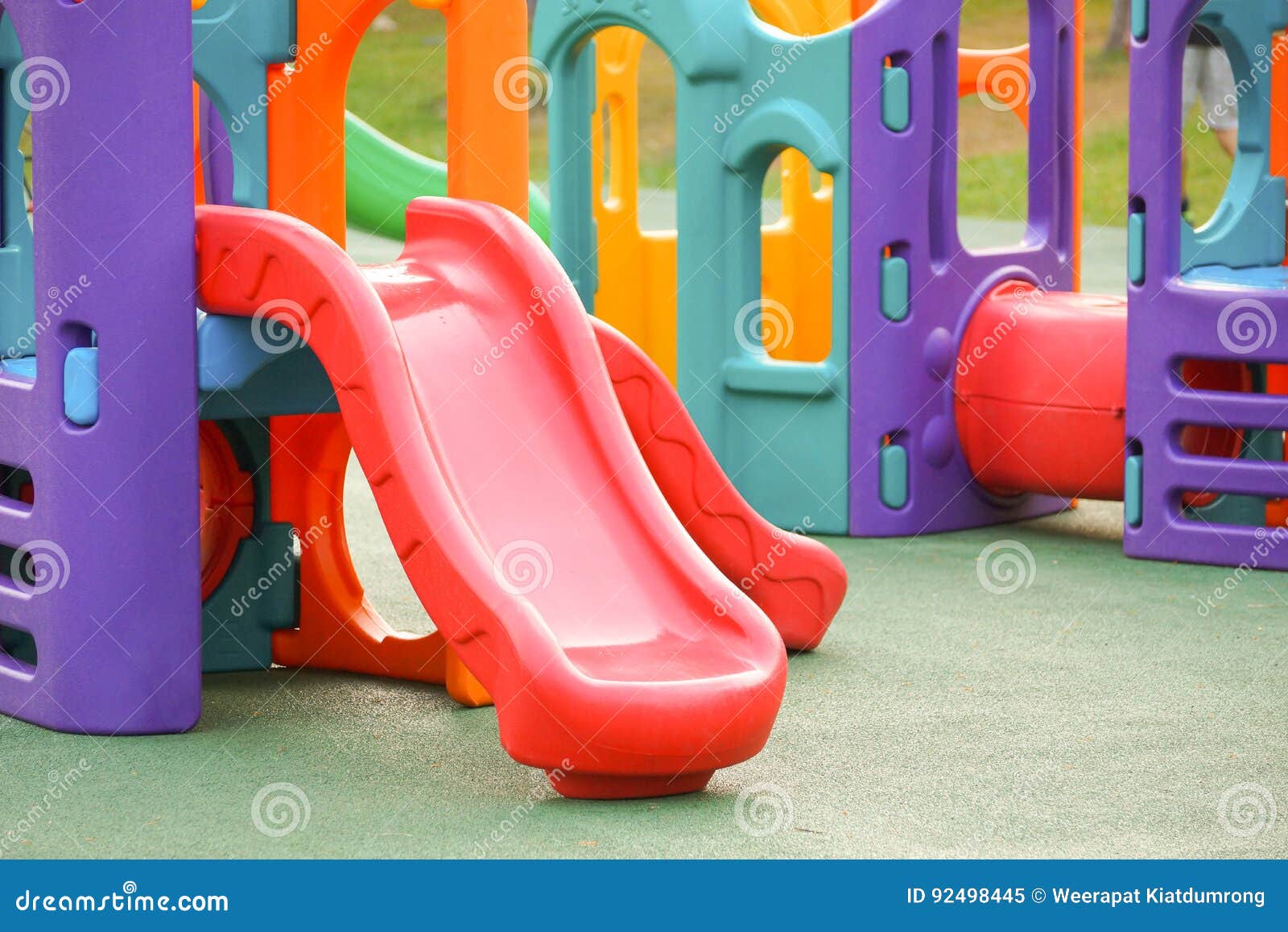 Colorful Playground for Kids Stock Image - Image of playground ...