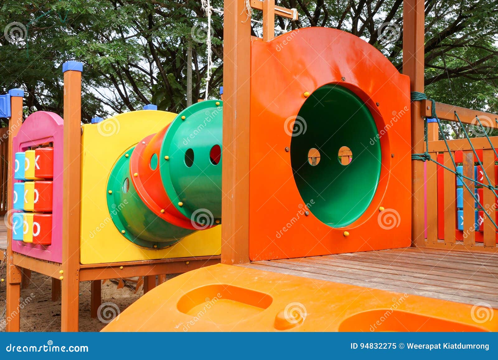 Colorful Playground for Kids Stock Image - Image of sport, park: 94832275