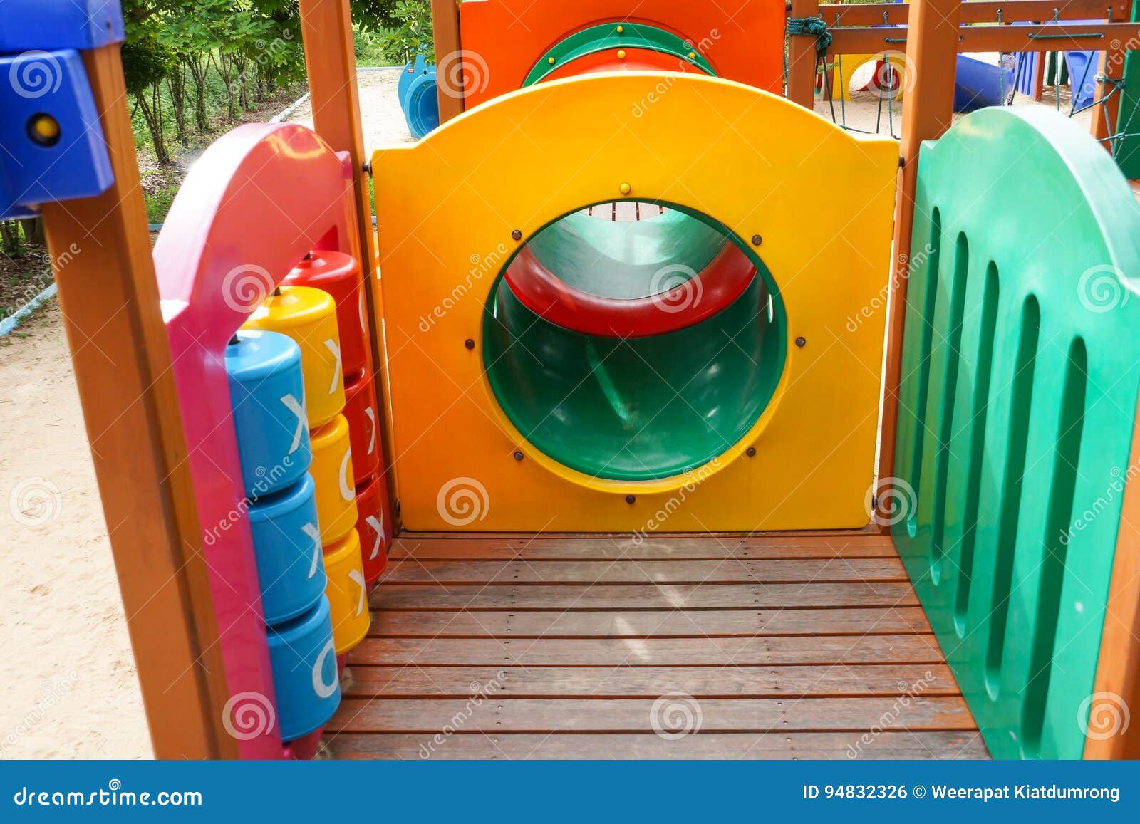 Colorful Playground for Kids Stock Photo - Image of park, play: 94832326