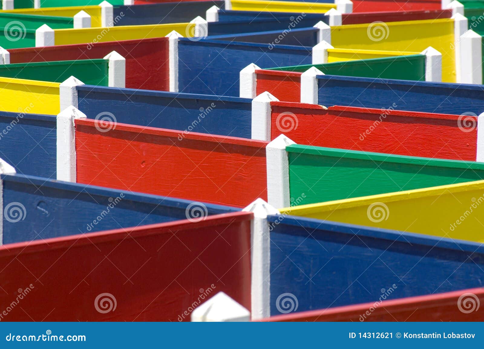 Colorful Playground Labyrinth Stock Image - Image of park, summer: 14312621