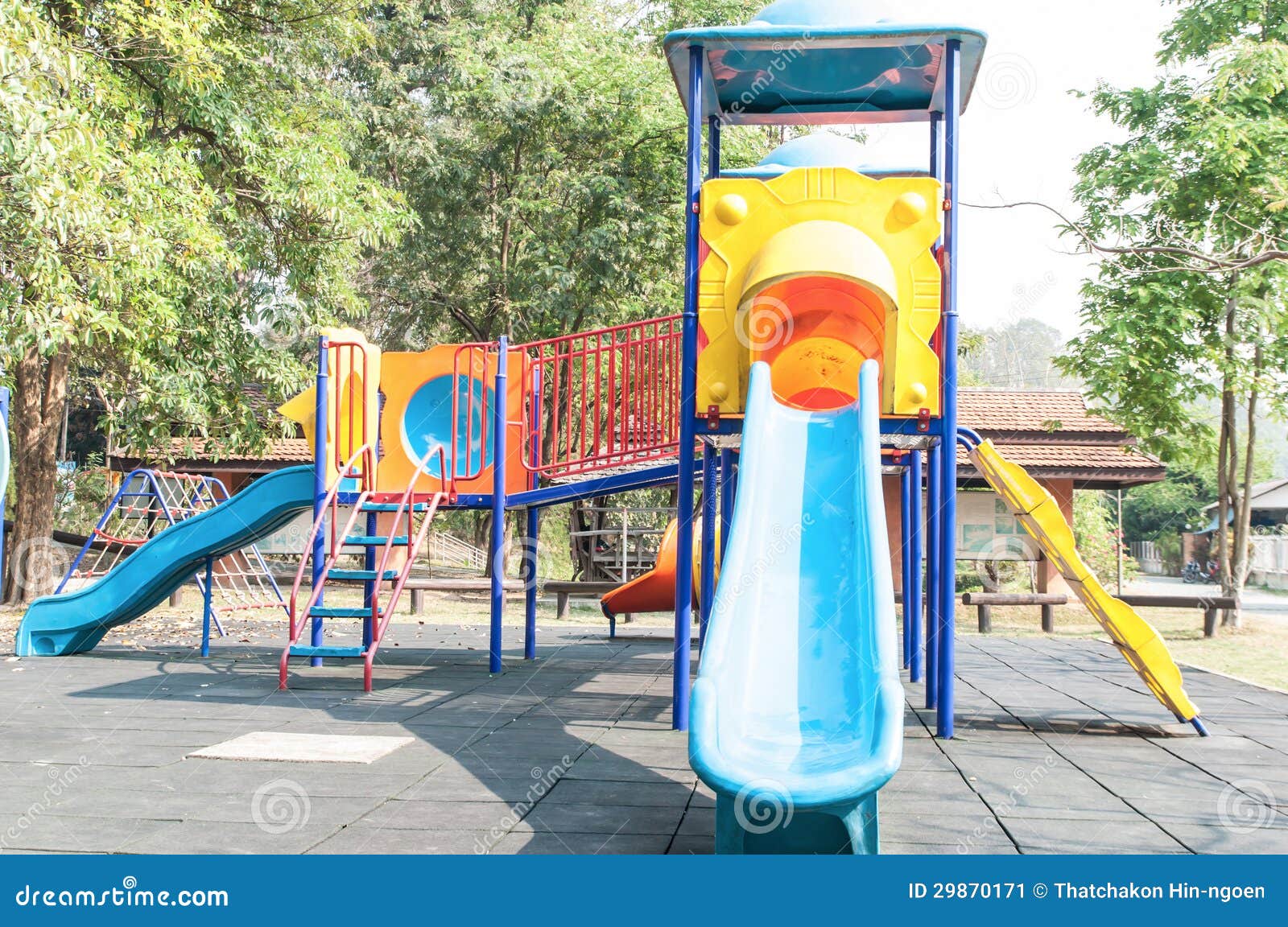 Colorful playground stock image. Image of colorful, happiness - 29870171