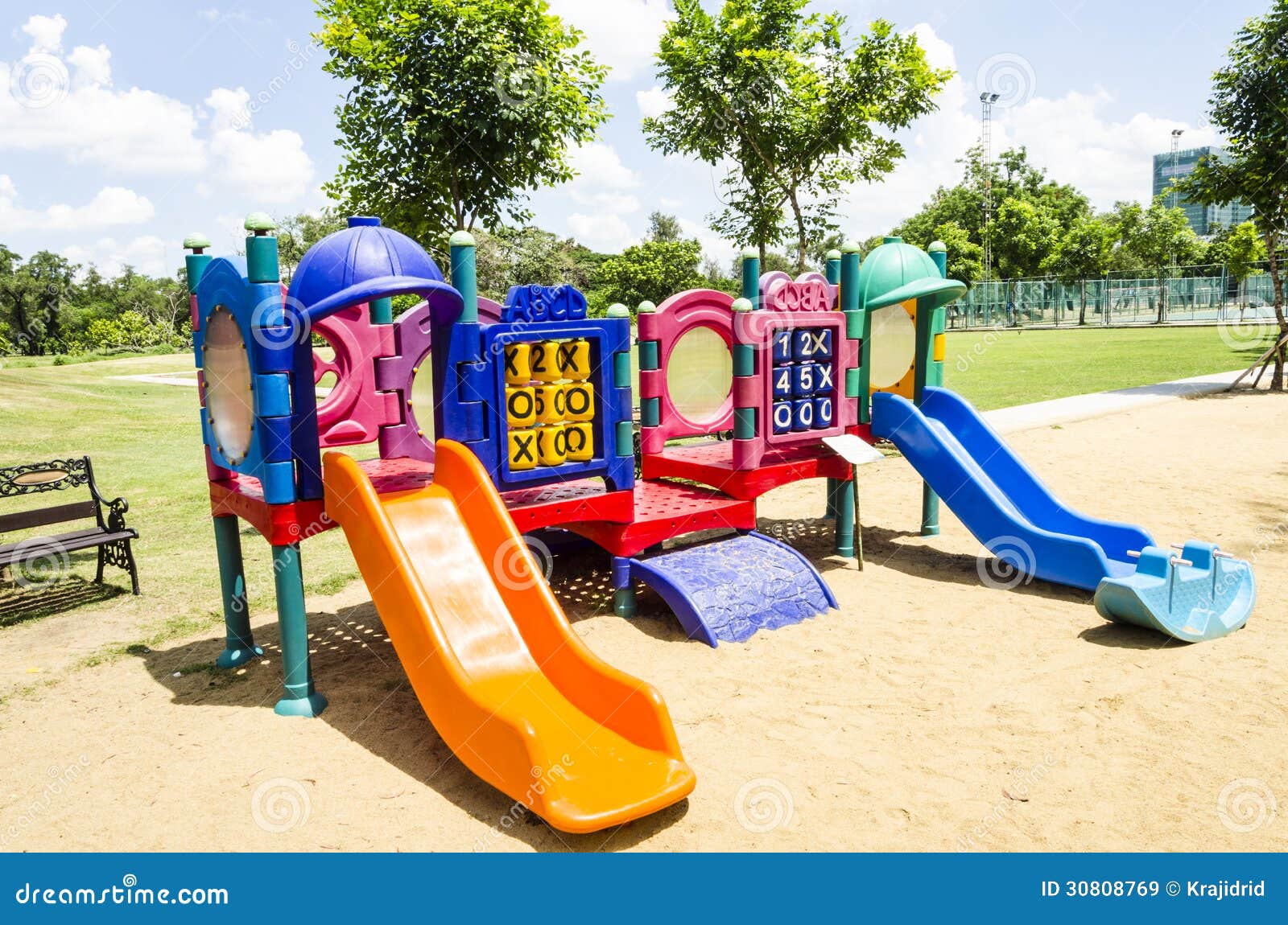 Colorful Playground stock image. Image of park, preschool - 30808769